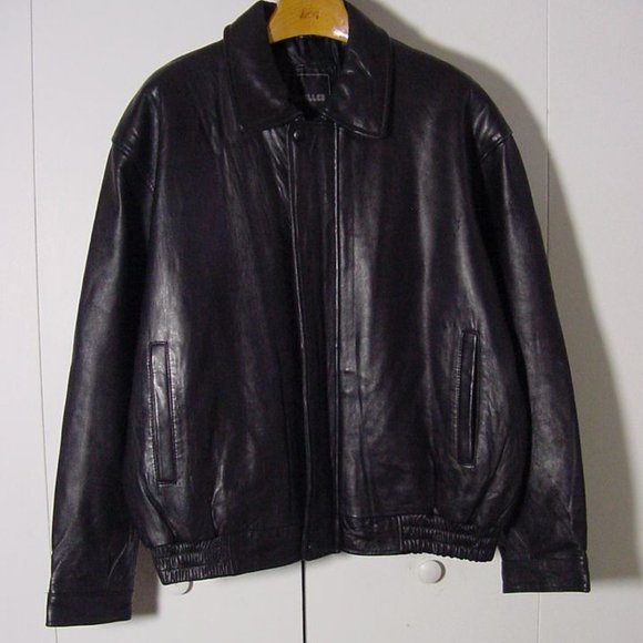 Excelled | Jackets & Coats | Vtg Black Leather Excelled Jacket Sz Xl ...